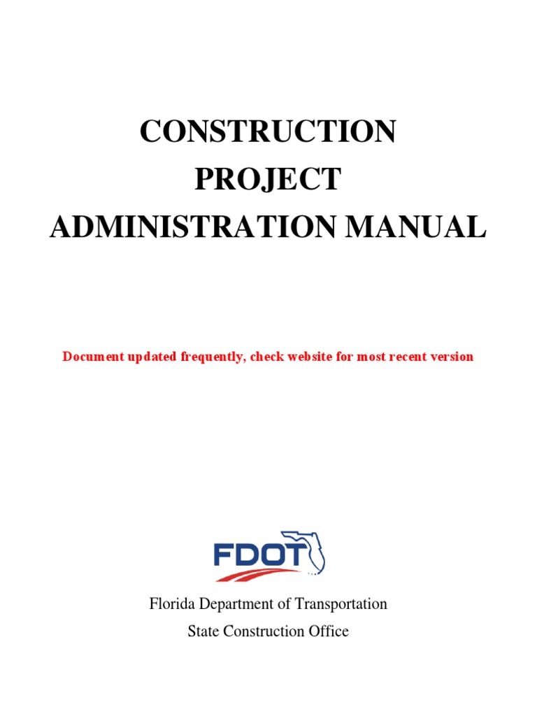 Construction Project Administration Manu | Download Free PDF | Quality ...