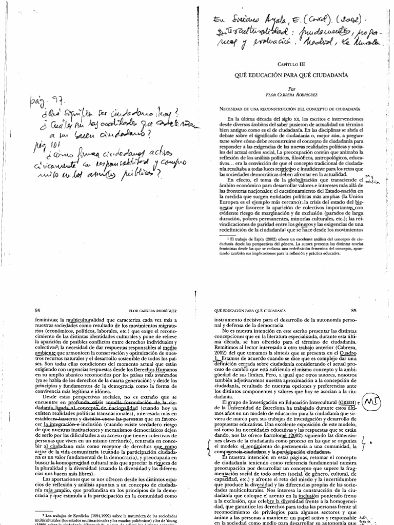 2c CiudadaniaEducacion | PDF | Ciudadanía | Derechos humanos