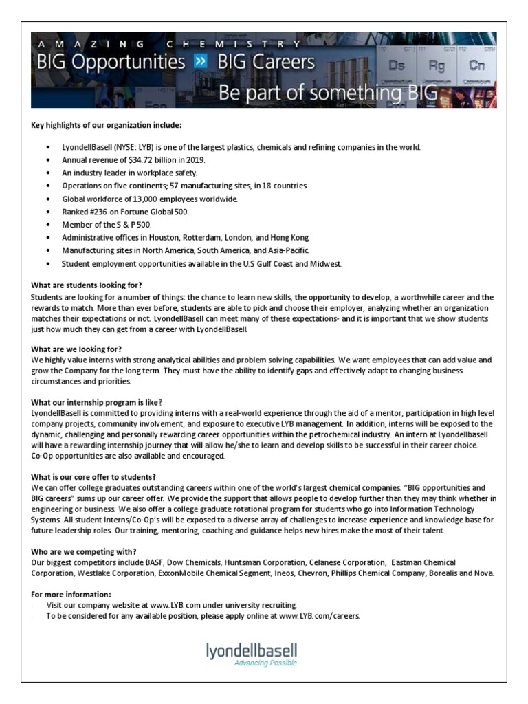 Key Highlights of Our Organization Include | PDF | Internship | Job Hunting