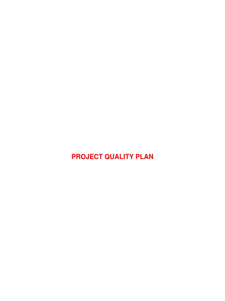 Project Quality Management Plan Overview | PDF | Audit | Quality Assurance