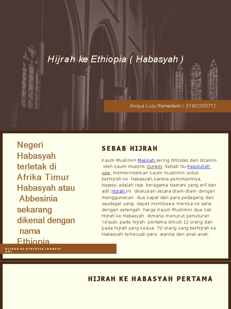 Hijrah Ke Ethiopia (Habasyah) | PDF
