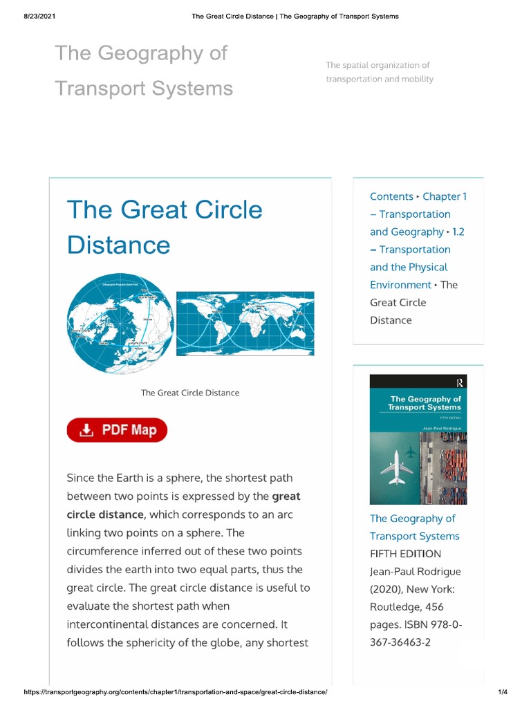 Great Circle Distance | PDF