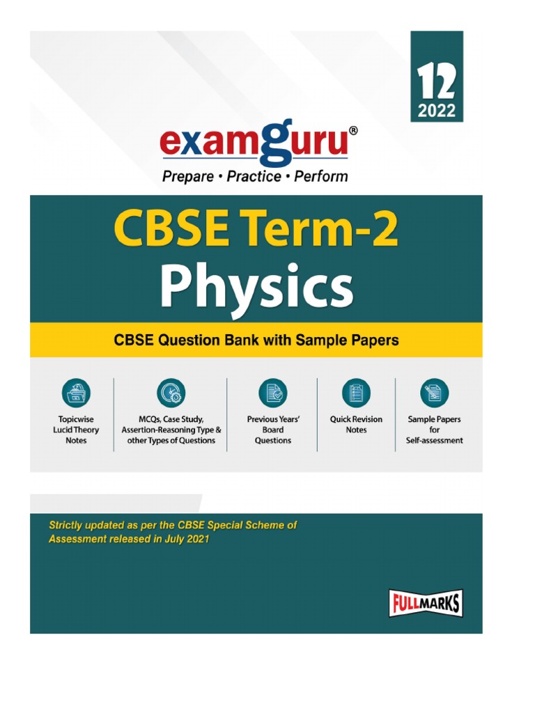 Examguru Physics Class 12 Term 2 Book | PDF