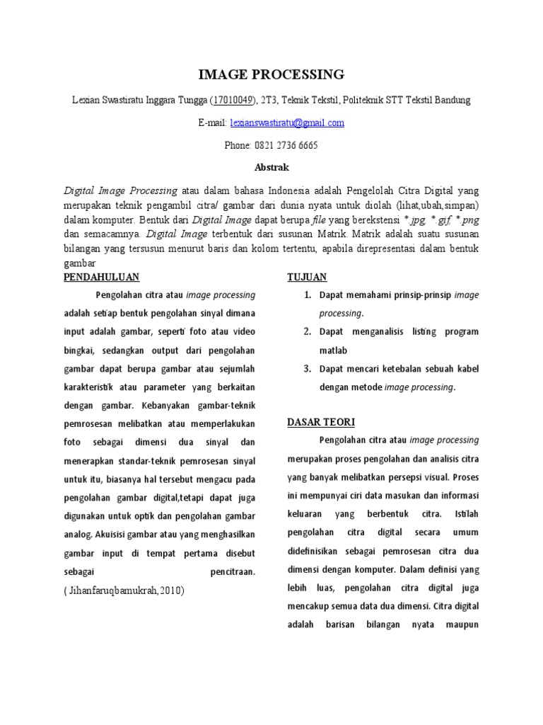 Image Processing | PDF