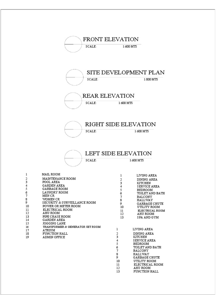 Site Development Plan: Front Elevation | PDF