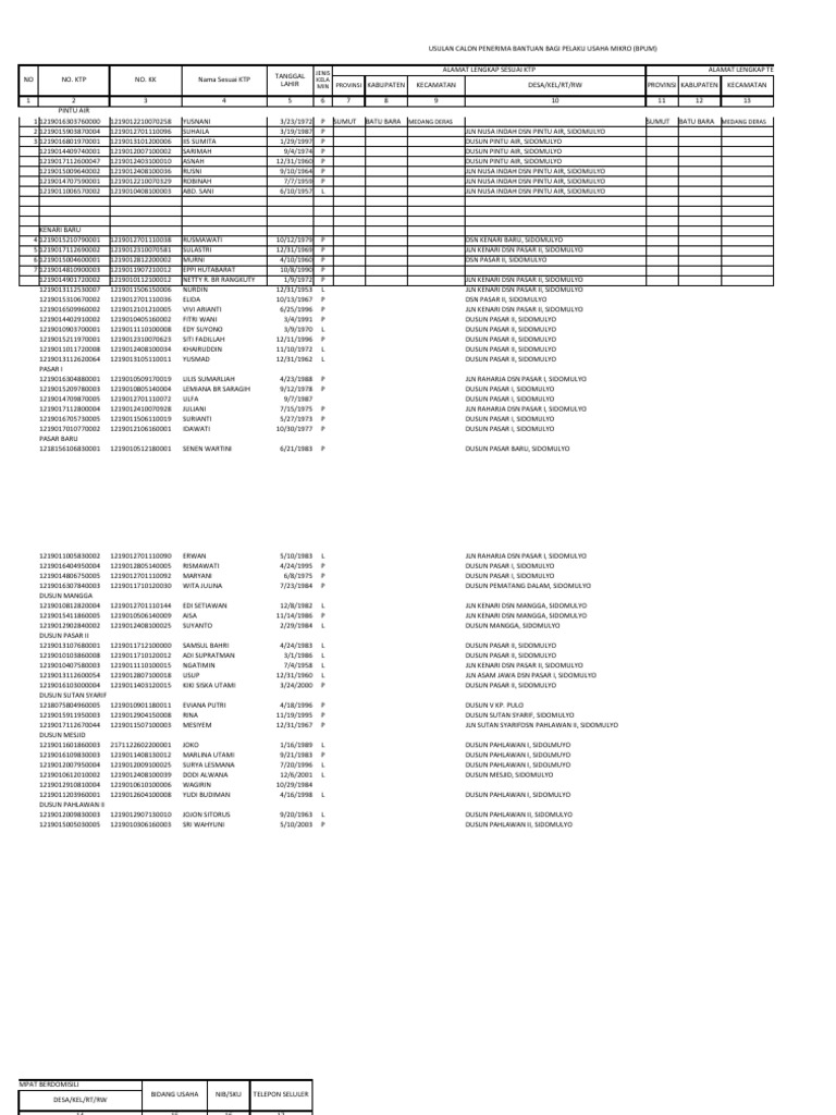Usulan Umkm | PDF | Griya & Taman | Sains & Matematika