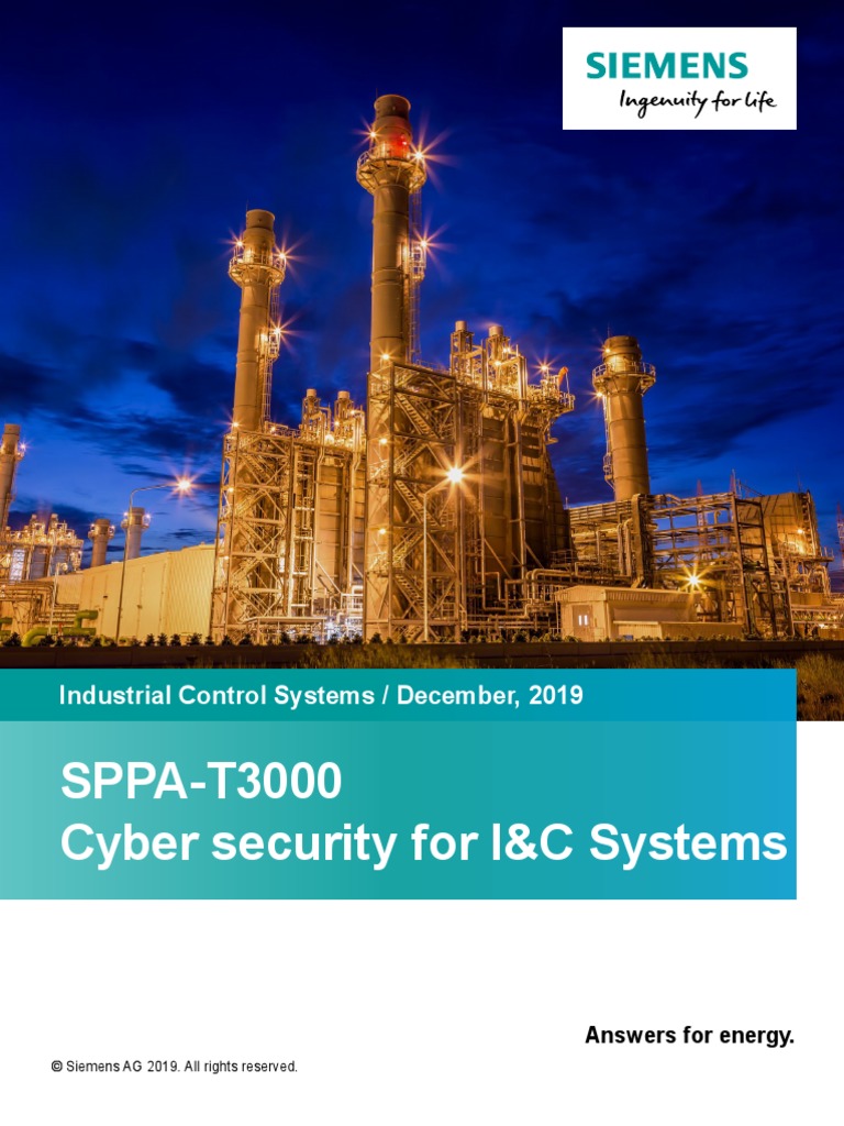 SPPA-T3000 Cyber Security For I&C Systems: Industrial Control Systems ...