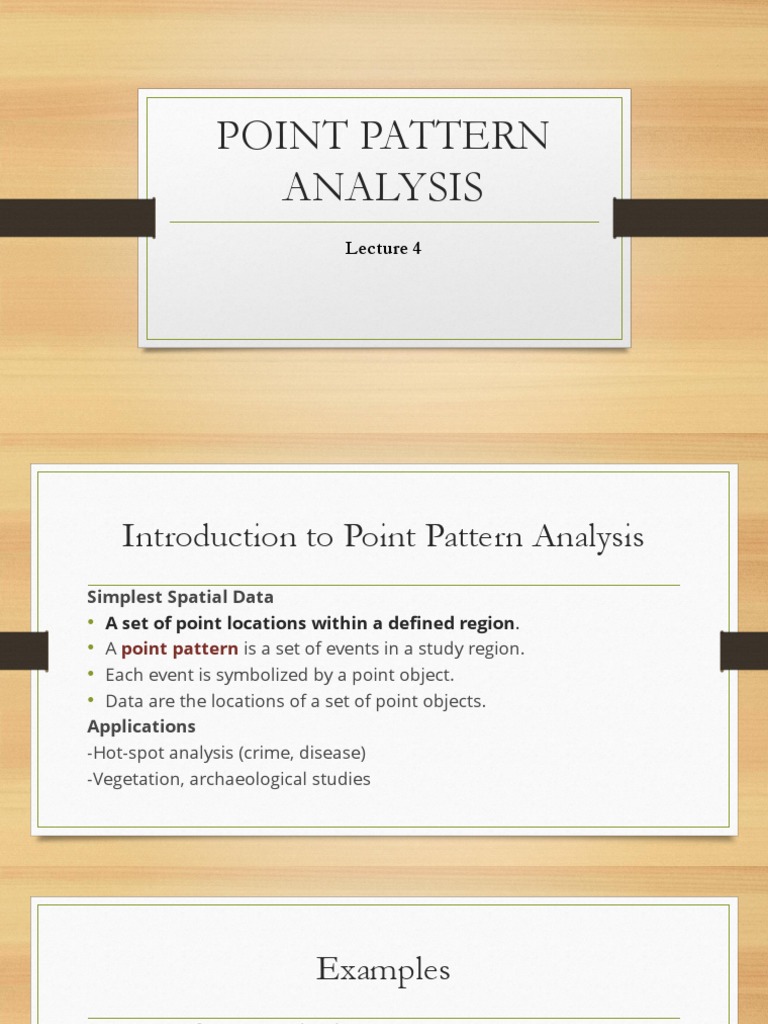Introduction to Point Pattern Analysis | PDF | Spatial Analysis ...