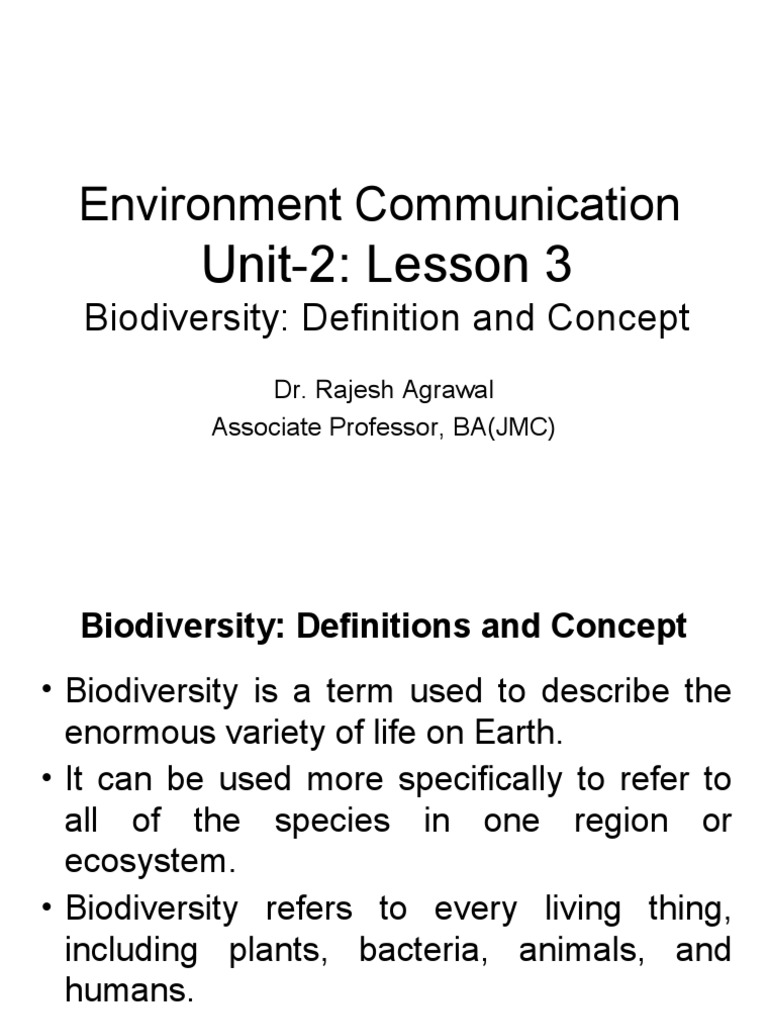 Understanding Biodiversity Concepts | PDF | Biodiversity | Genetic ...