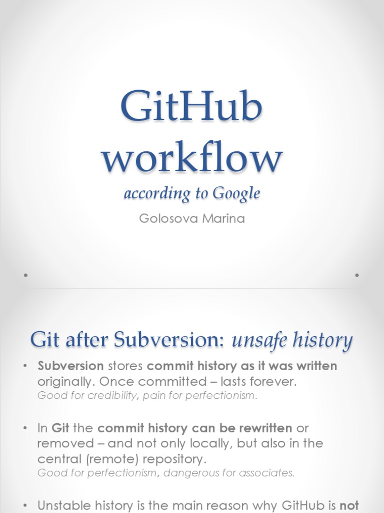 Github Workflow: According To Google | PDF | Software Development ...