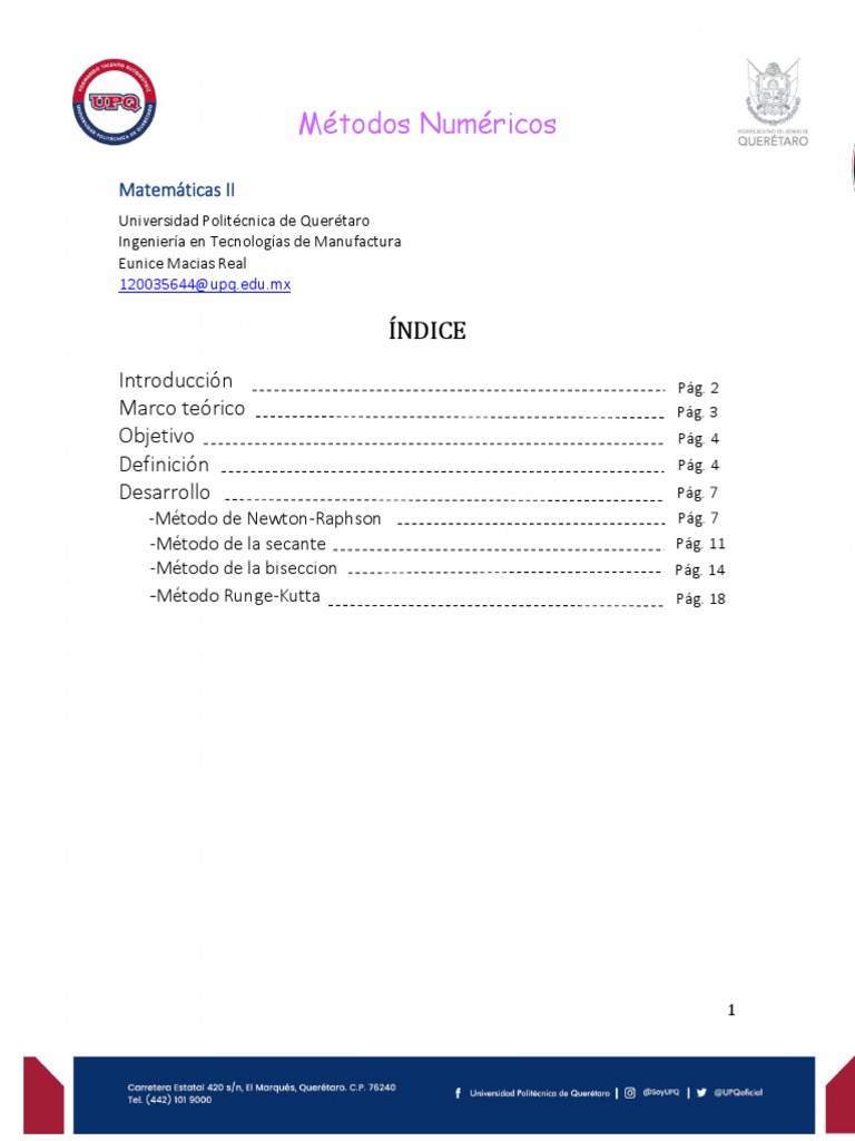 Resumen Metodos Numéricos | PDF | Análisis numérico | Ecuaciones