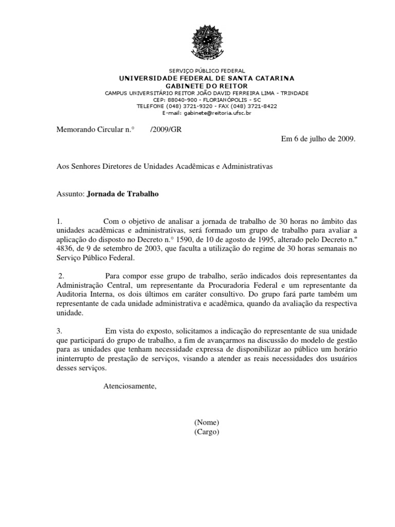 Modelo de Memorando Circular | PDF