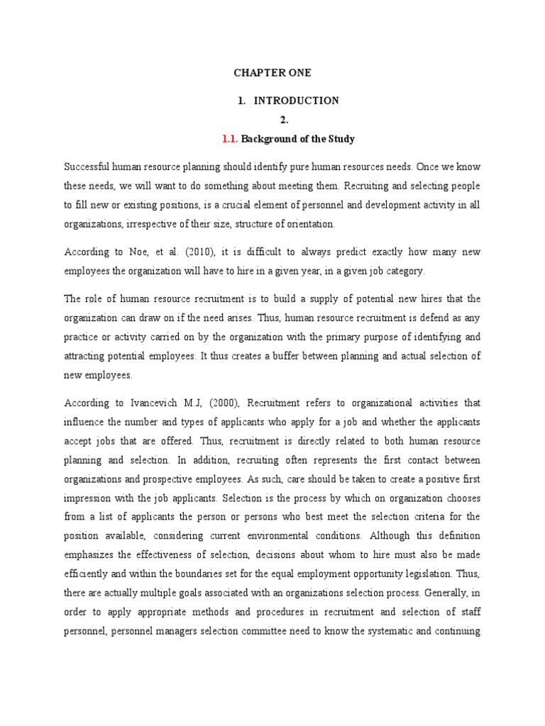 CHAPTER 1-4, Bini - 2 | PDF | Recruitment | Employment
