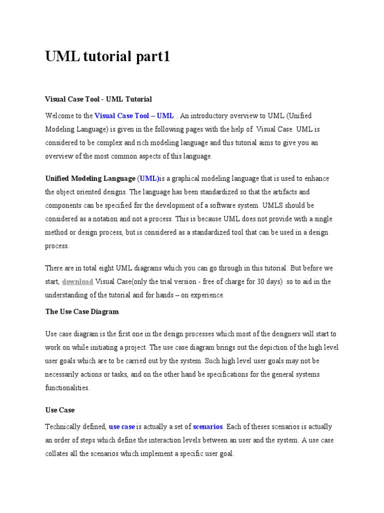 Uml Tutorial Pdf Class Computer Programming Inheritance Object Oriented Programming