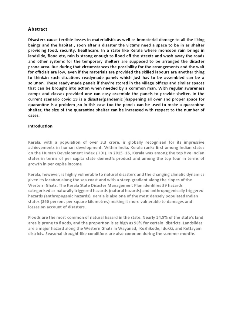 Panels in Architecture | PDF | Kerala | Hazards