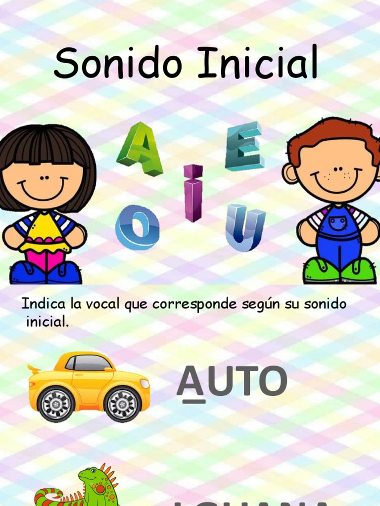 Vocales Iniciales por Sonido | PDF | Artes del Lenguaje y Comunicación