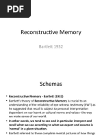 Evaluating Bartlett's War of the Ghosts | PDF | Cognition | Psychology