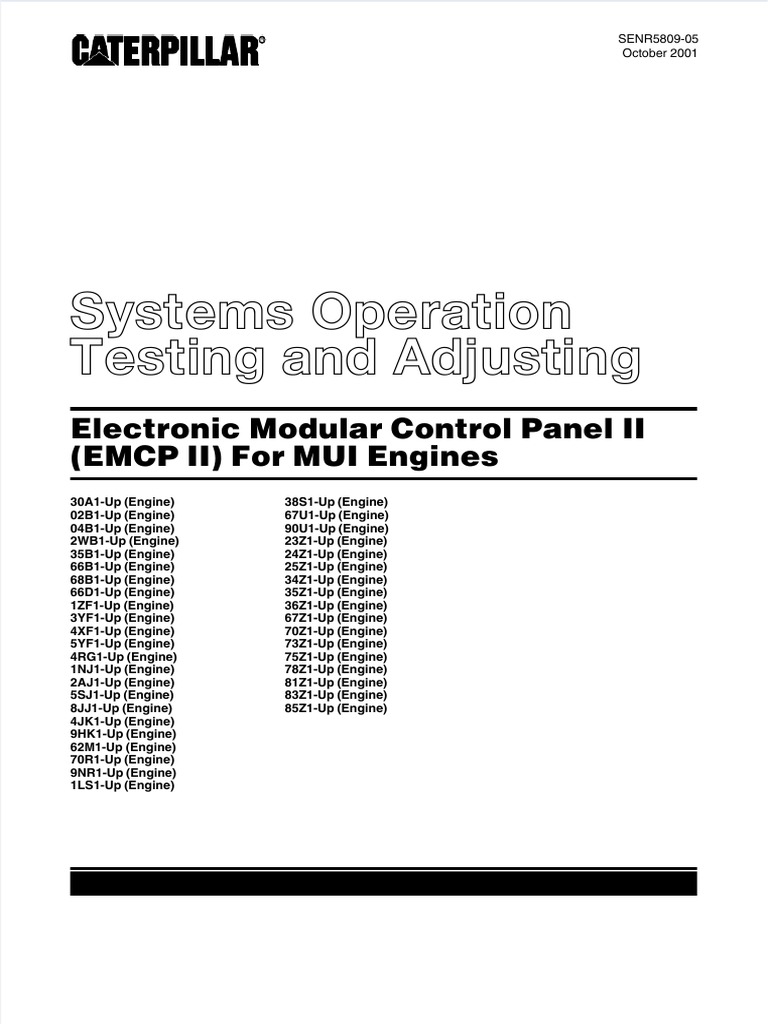 Emcp II For Mui | PDF | Relay | Switch
