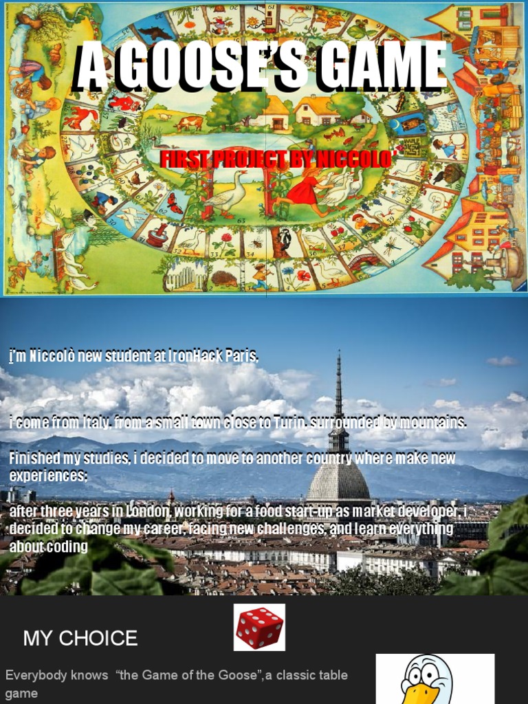 A GOOSE'S GAME - by Niccolò | PDF | Home & Garden