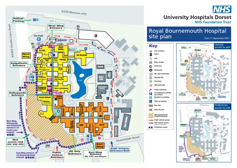 Royal Bournemouth Hospital Site Plan: A338 Wessex Wa y | PDF | Clinical ...