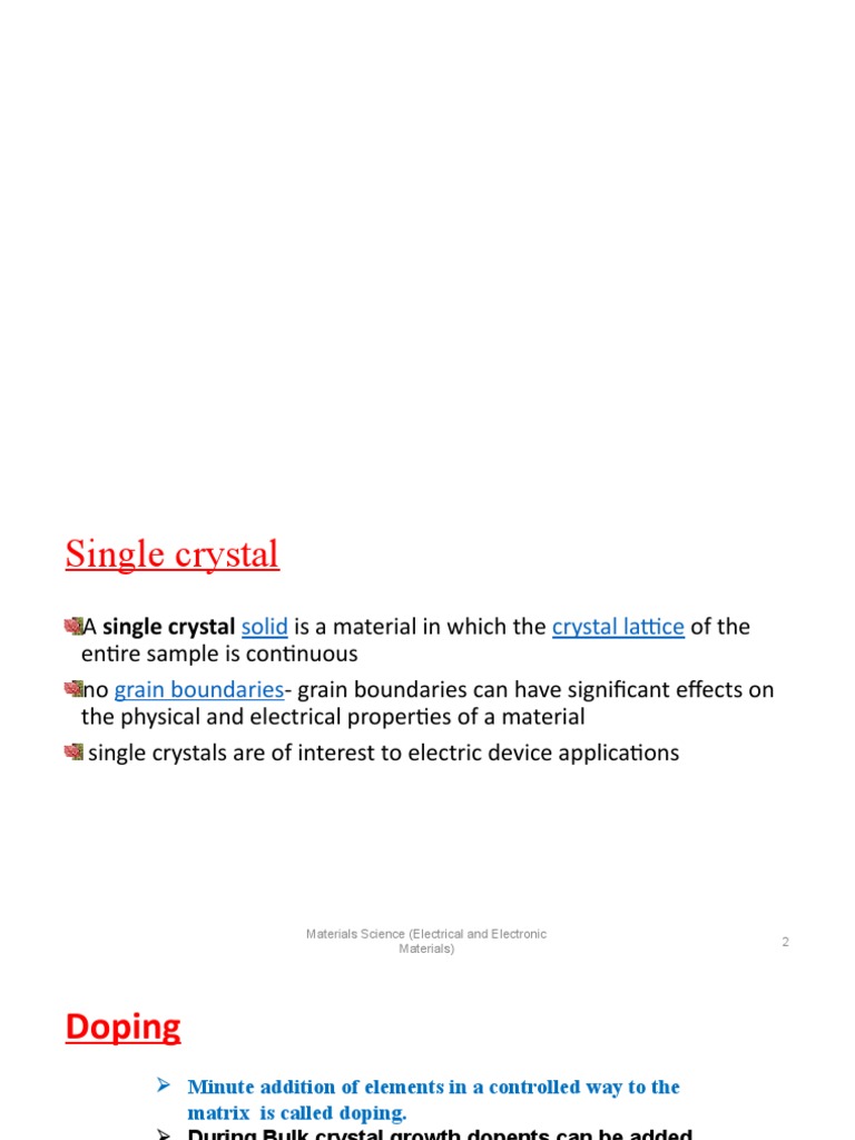 Crystal Growth | PDF | Epitaxy | Single Crystal