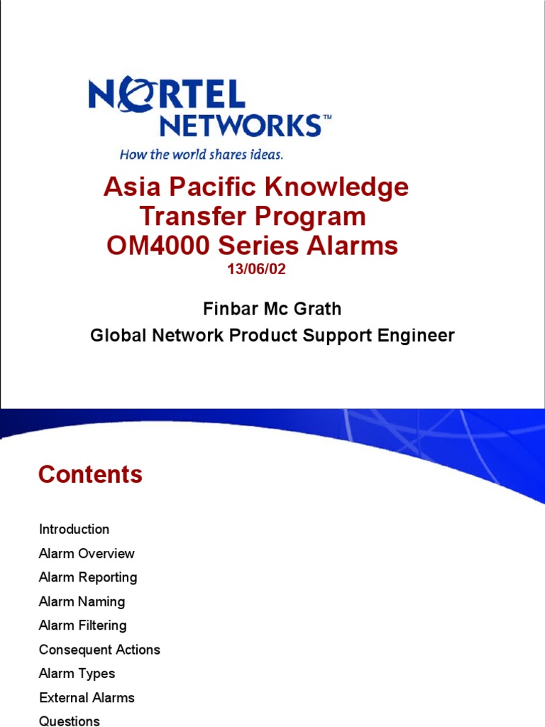 Understanding of Alarms | PDF | Electrical Engineering | Computing