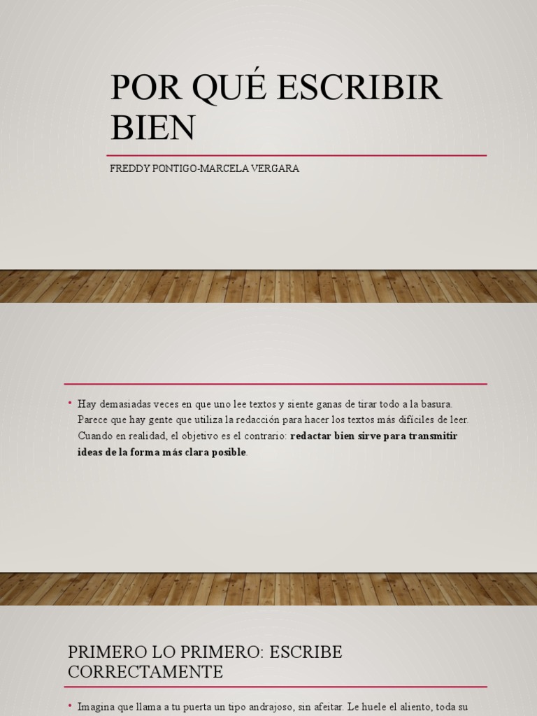 Por Qué Es Importante Escribir Bien | PDF