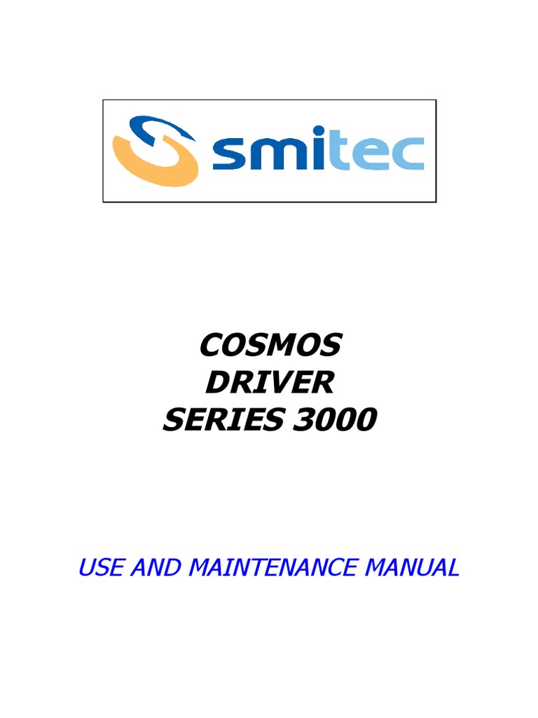 Cosmos 3000 Manual en | PDF | Electric Motor | Power Supply