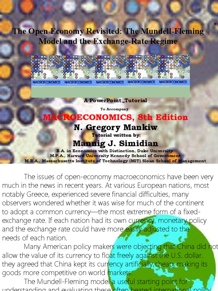 Open Economy Mankiw Tutorial Pdf Interest Fiscal Policy