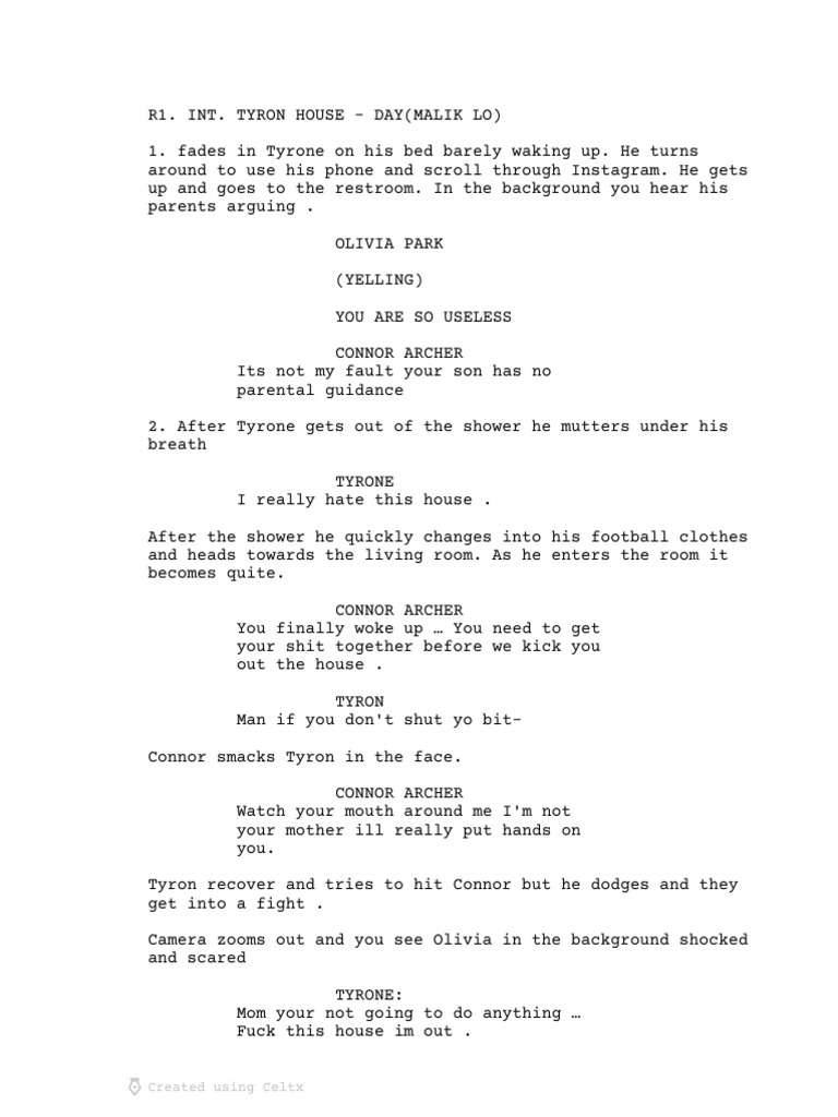 Script Screen Play | PDF