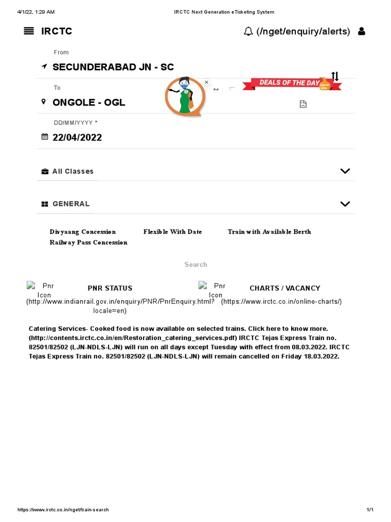 IRCTC Next Generation Eticketing System | PDF