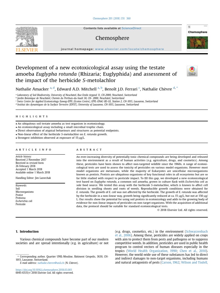 2.euglypha Rotunda | PDF | Microorganism | Pesticide