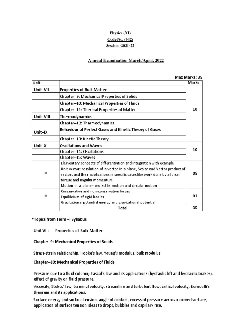 Physics XI DAVCAE | PDF | Heat | Gases
