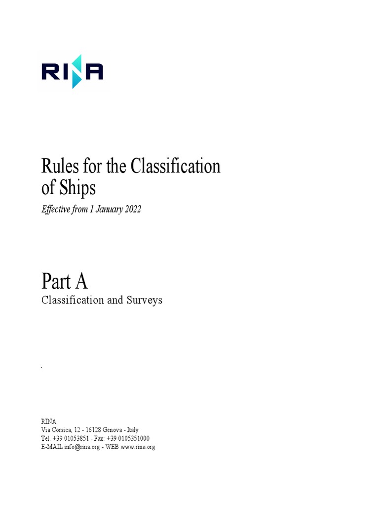 Ship Classification Guidelines | PDF