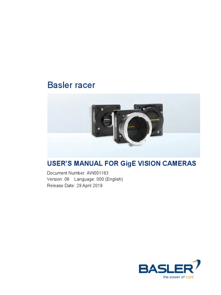 Basler Racer GigE User Manual | PDF | Electromagnetic Interference | Camera