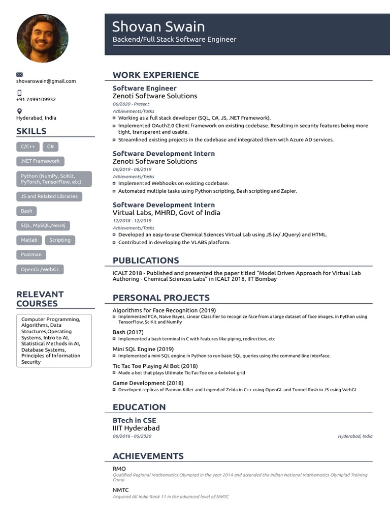 Shovan Swain: Work Experience | PDF | Web Gl | Software