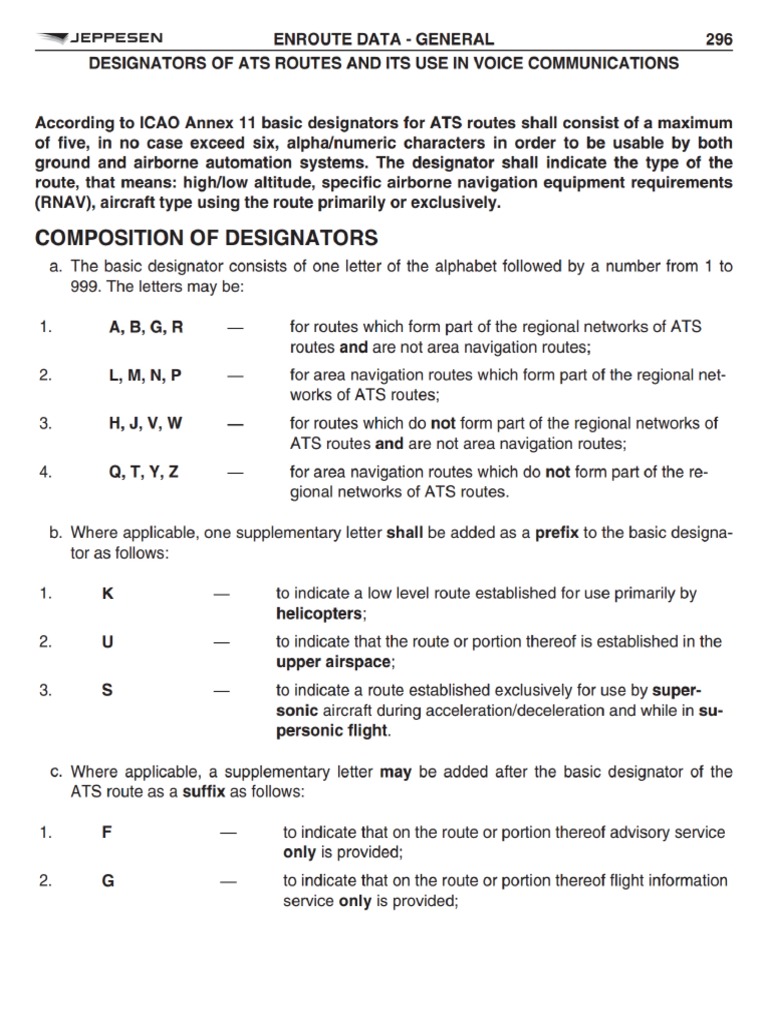 ATS Route Designators 2 | PDF