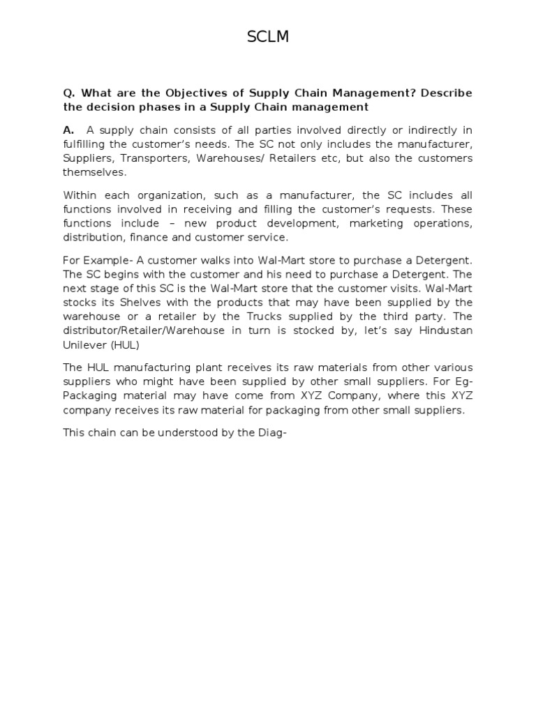 SCLM | PDF | Supply Chain | Inventory