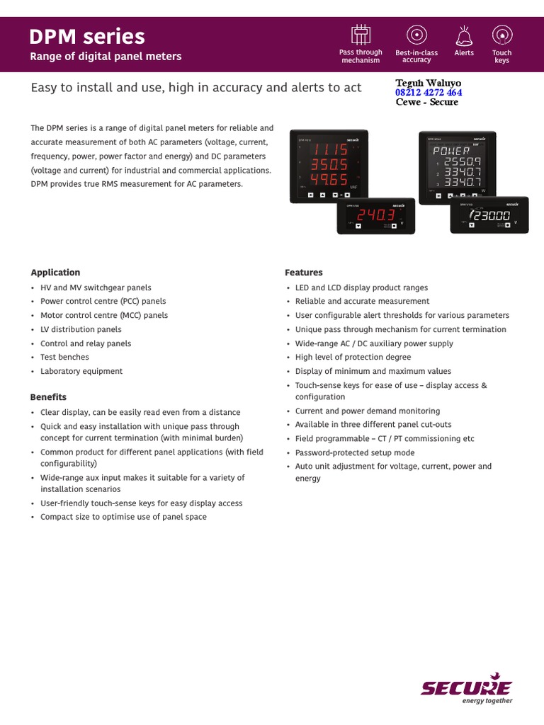 Accurate and Versatile Digital Panel Meters for Industrial Monitoring ...
