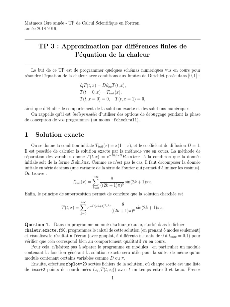 Chaleur | PDF | Mathématiques | Objets mathématiques