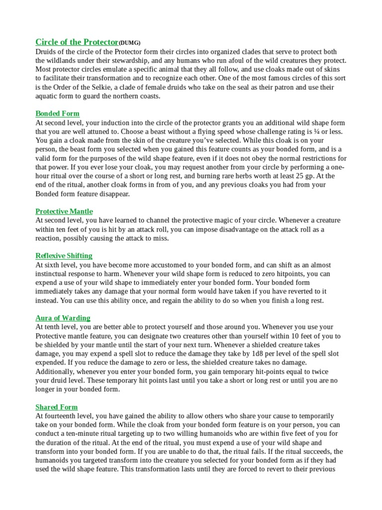 Circle of The Protector | PDF | History | Young Adult