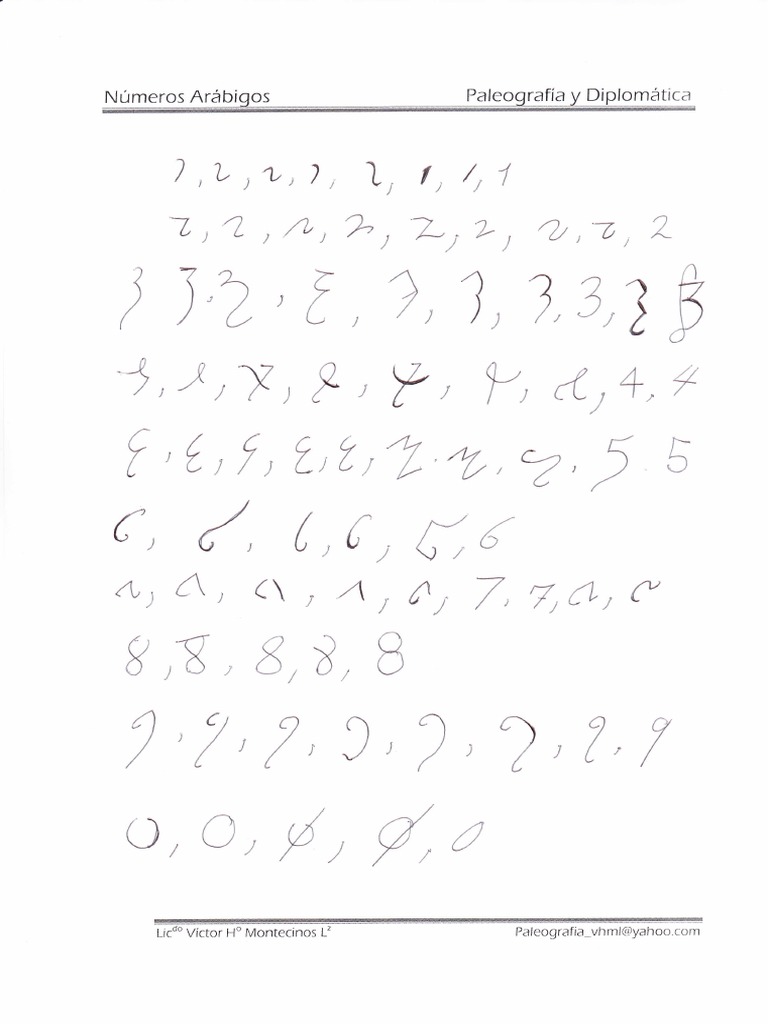 Números Arábigos | PDF