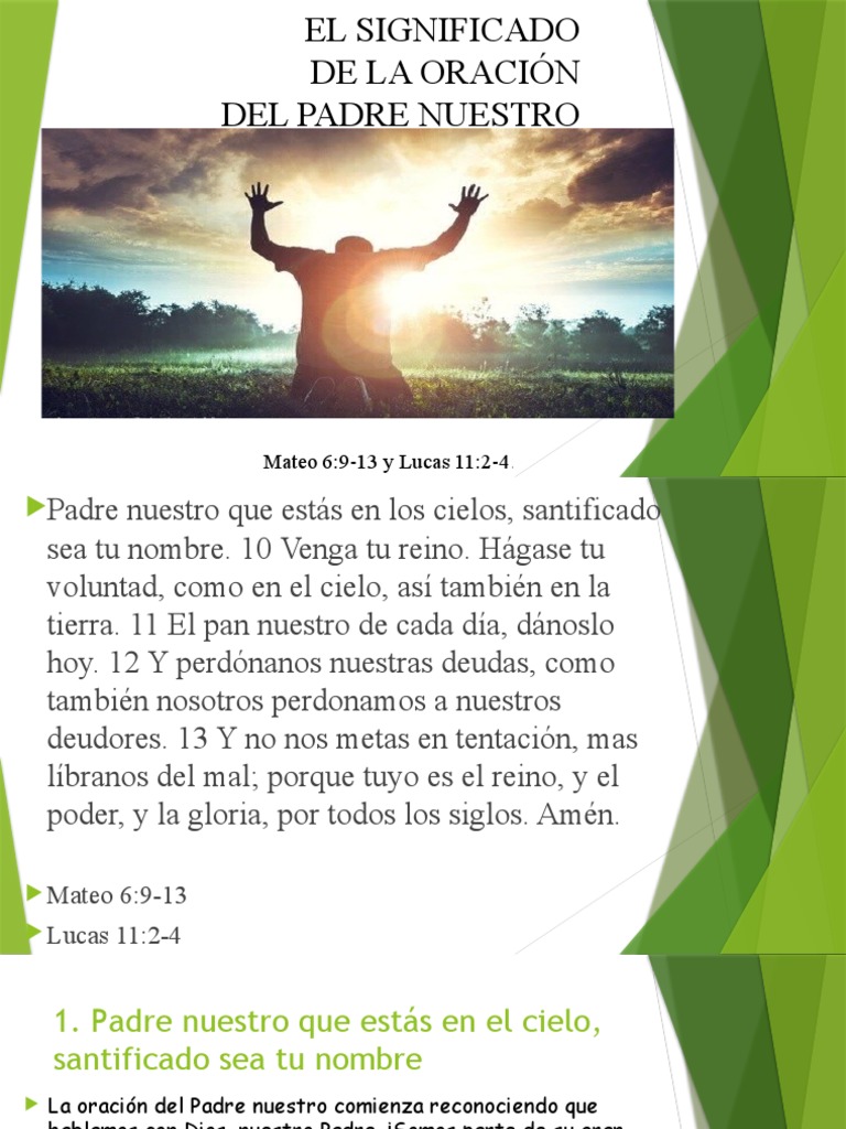 El Significado de La Oración | PDF | orador del Señor | Oración