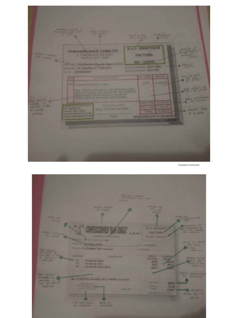 Partes de La Factura | PDF