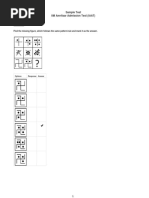 MICAT Sample Question Paper | PDF | Sequence | Brand