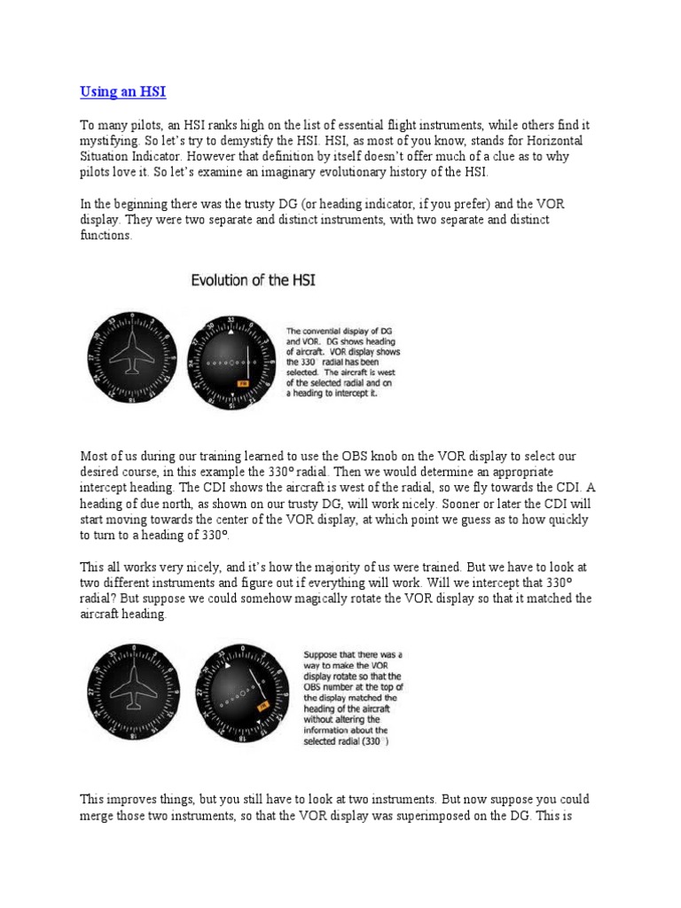 Using An HSI | PDF | Aircraft | Aerospace