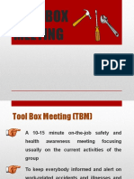 Tool Box Meeting | PDF | Workplace | Safety