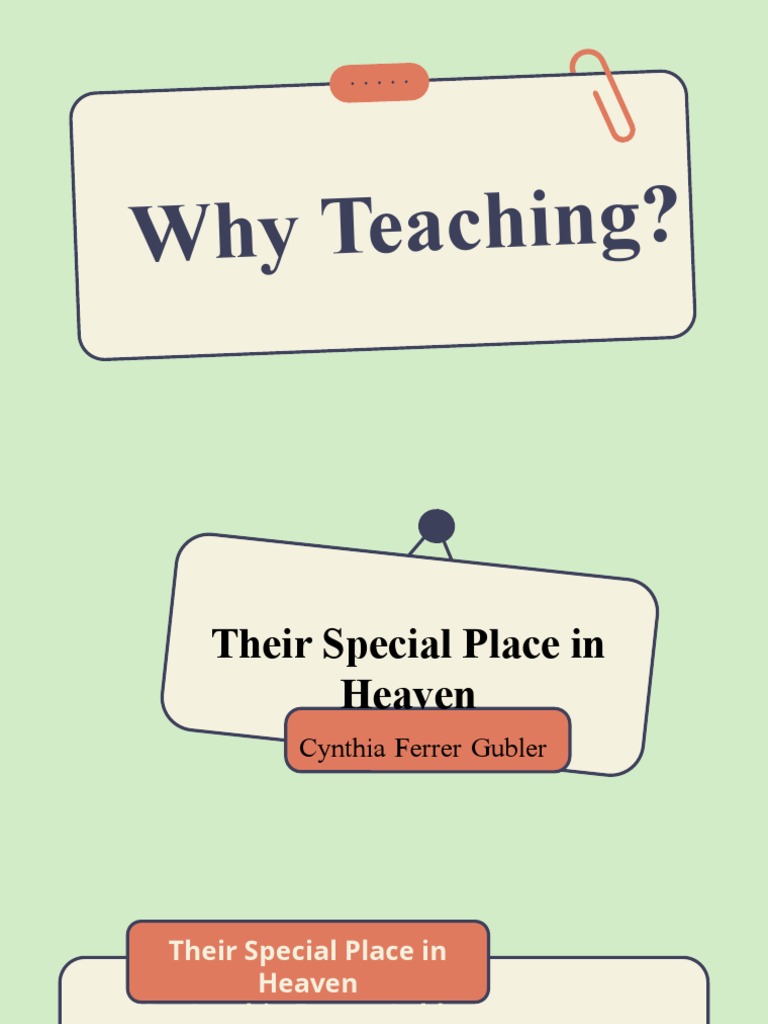Why Teaching | PDF | Teachers | Salary