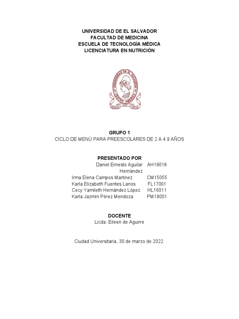 Ciclo Menú | PDF | Comida y bebida | Cocina