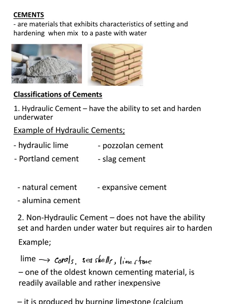 Ce 222 Module 2 Cement | PDF | Cement | Concrete